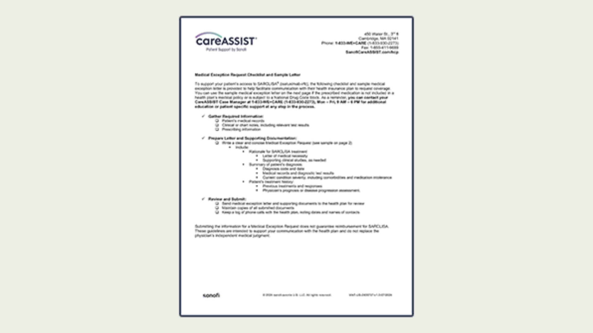 Healthcare Professional Resources | CareASSIST by Sanofi